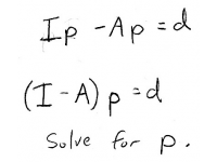 Bloomington Tutors - Blog - Finite Math - How to understand and solve Leontief input-output ...