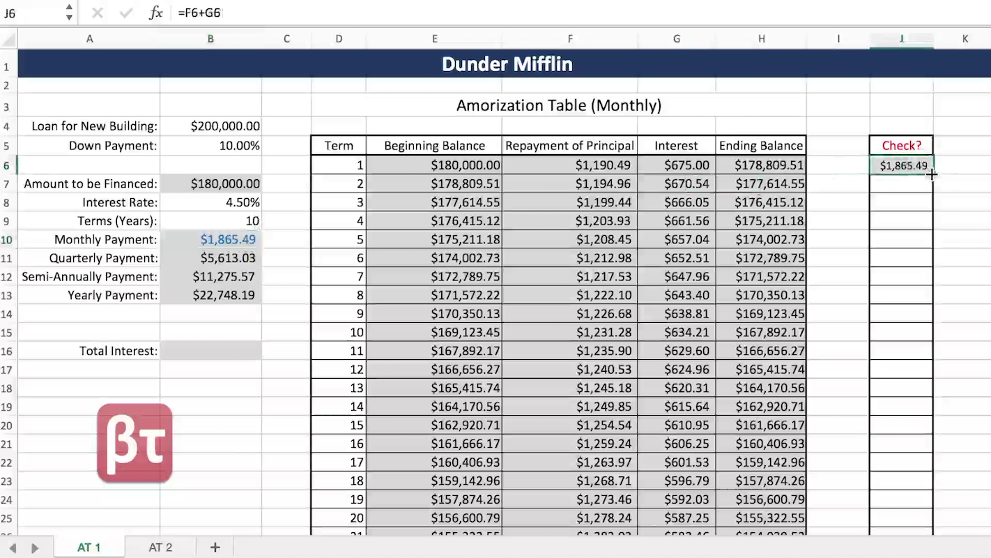 Bloomington Tutors - Blog - K201 - GP6 - Amortization Tables (PMT) in ... Bloomington Tutors - Blog - K201 - GP6 - Amortization Tables (PMT) in ...
